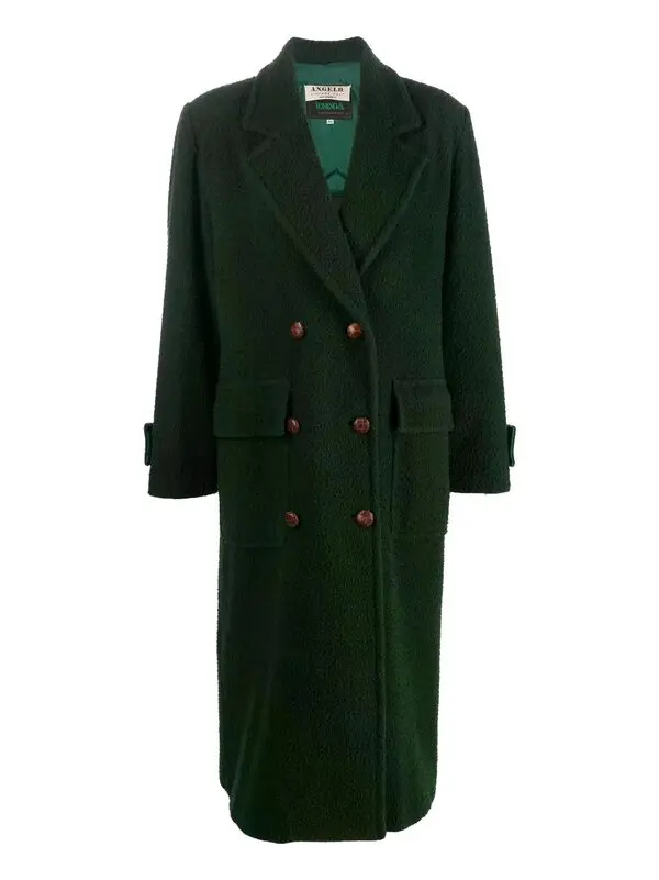A.N.G.E.L.O. VINTAGE CULT 1990s Double-breasted Below-knee Coat - Green