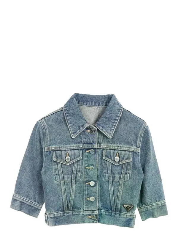 Prada 2010s Button Denim Jacket - Blue