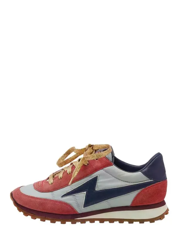 Marc Jacobs Tricolor Lightning Bolt Sneakers - Red