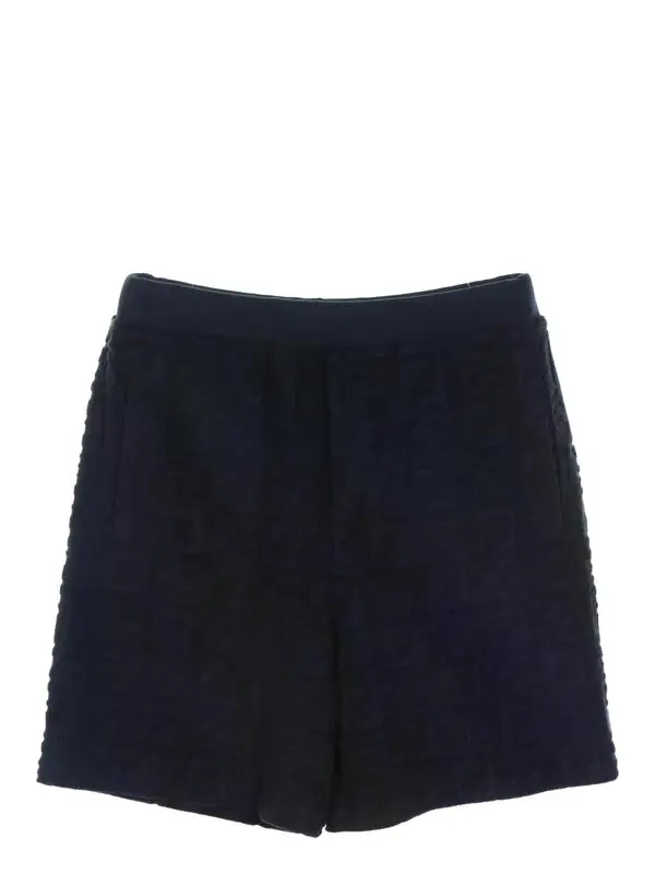 Fendi Ff-jacquard Shorts - Blue