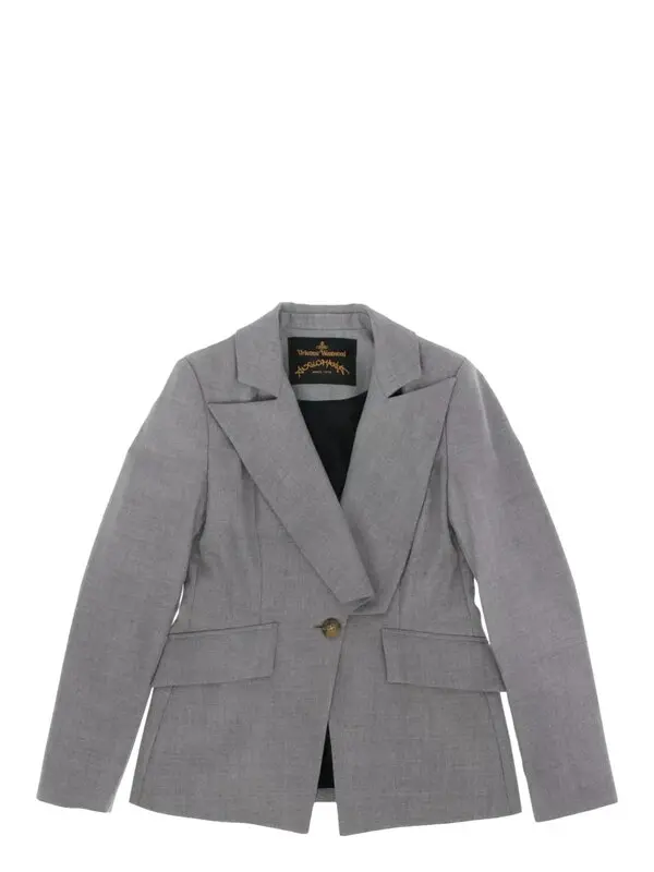 VIVIENNE WESTWOOD Double-breasted Wool Blazer - Grey