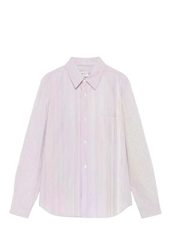 Comme Des Garçons 2000s Striped Shirt - Pink