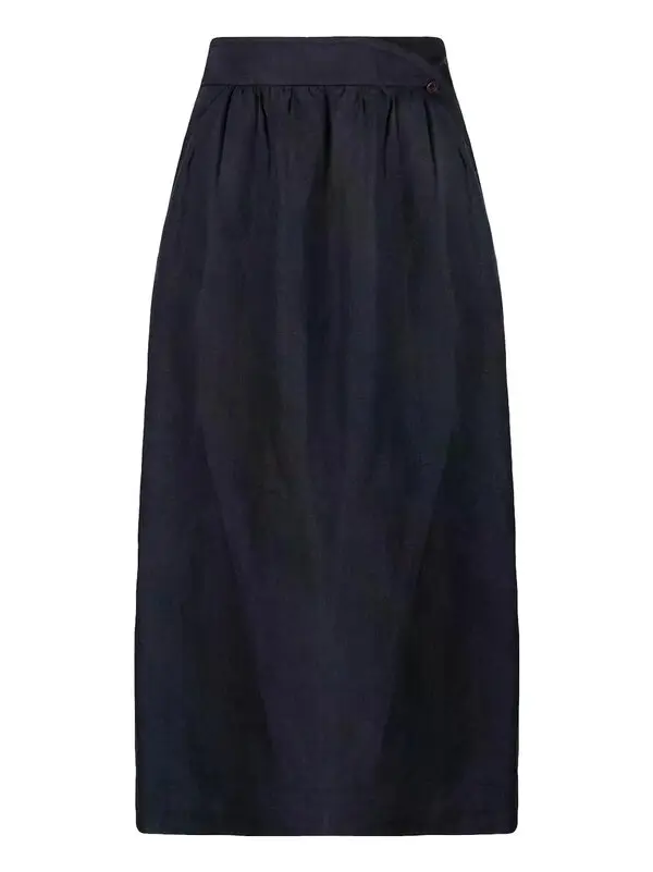 Giorgio Armani 1990s Knee-length Wrap Skirt - Blue