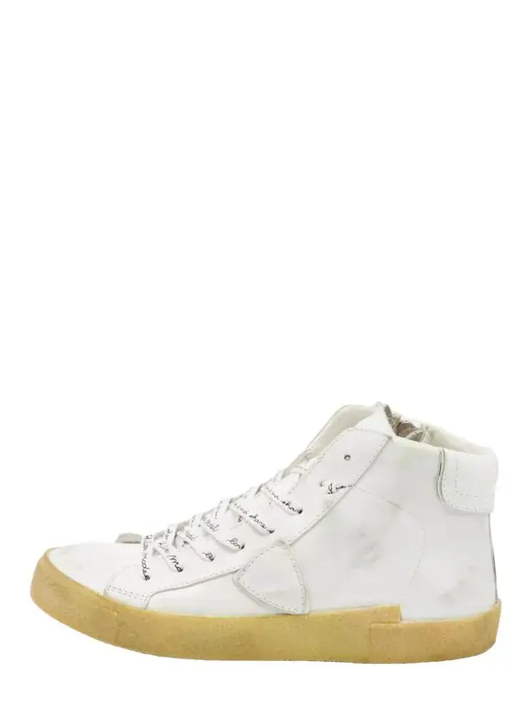 Philippe Model Leather Sneakers - White