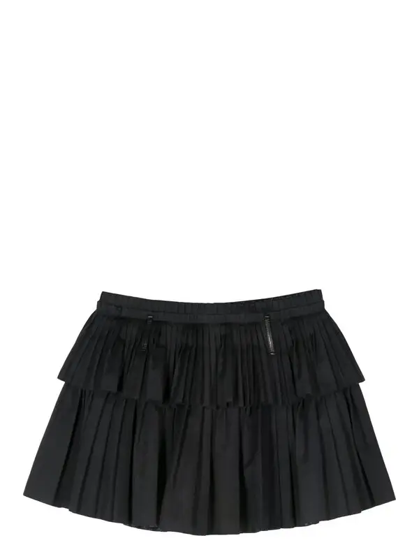 Alexander McQueen 2010s Pleated Mini Skirt - Black