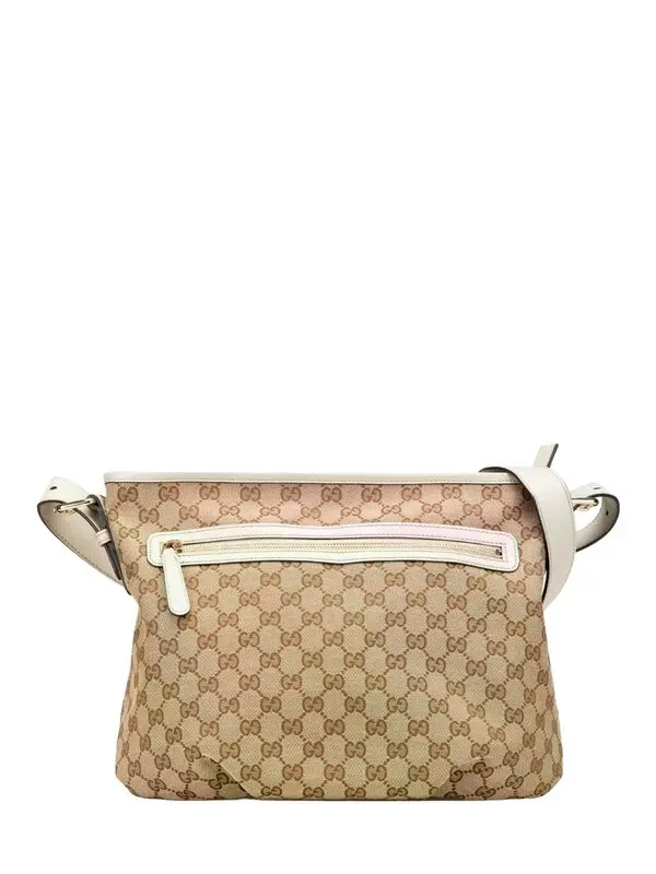 Gucci Gg Canvas Crossbody Bag - Brown