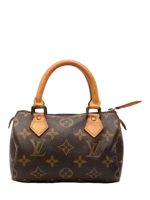 LOUIS VUITTON 1992 Monogram Mini Speedy Hl Satchel - Brown