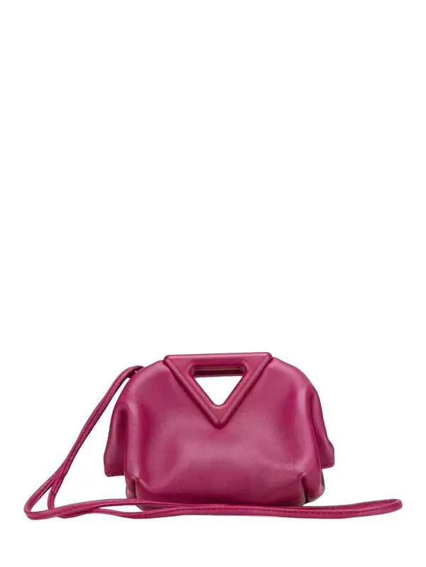 Bottega Veneta Leather Point Coin Purse Satchel - Pink