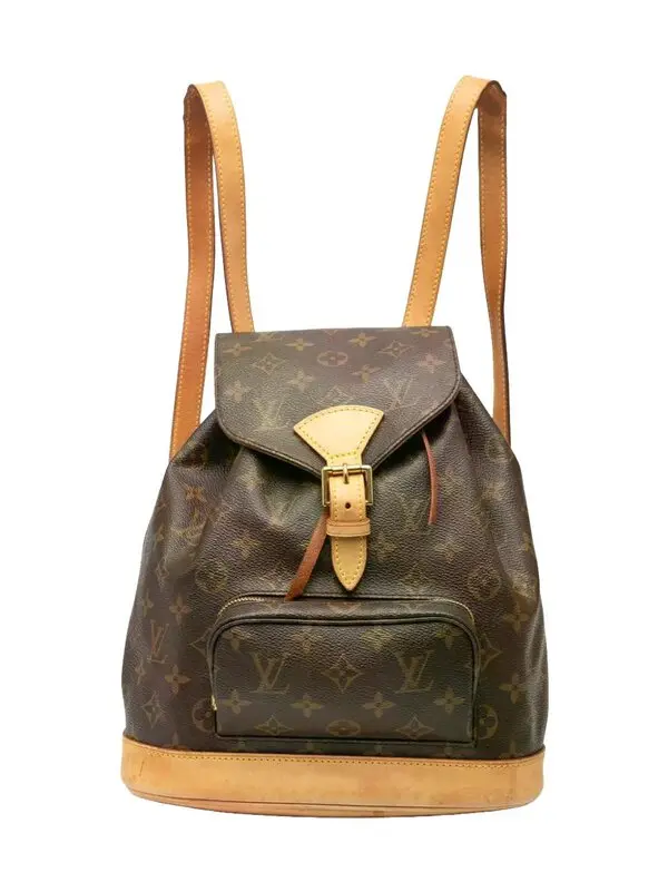 LOUIS VUITTON 2001 Monogram Montsouris Pm Backpack - Brown