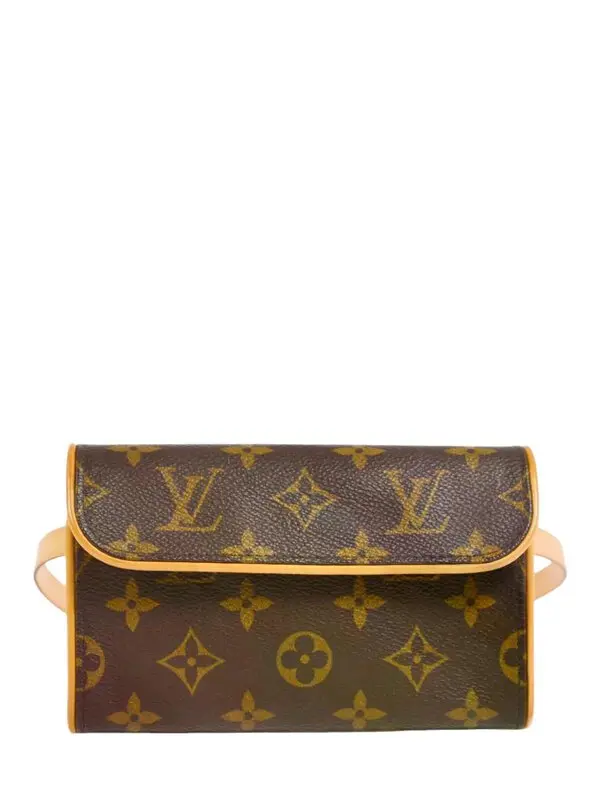 LOUIS VUITTON 2002 Pochette Florentine Belt Bag - Brown