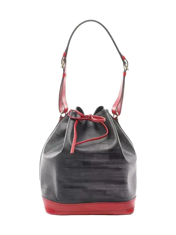 LOUIS VUITTON 1992 Epi Bicolor Noe Gm Bucket Bag - Black