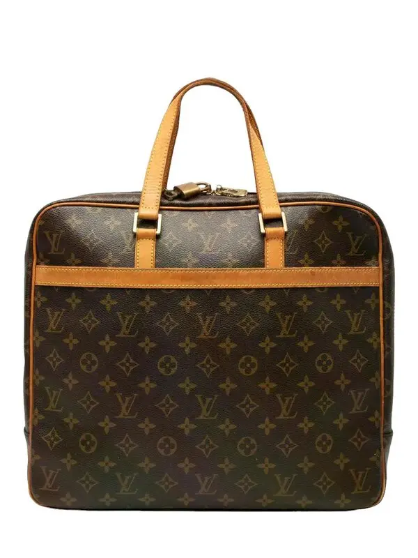 LOUIS VUITTON 2003 Monogram Pegase Porte Documents Business Bag - Brown