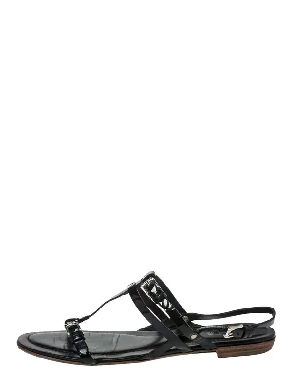 TOD'S 2023 Leather Sandals - Black