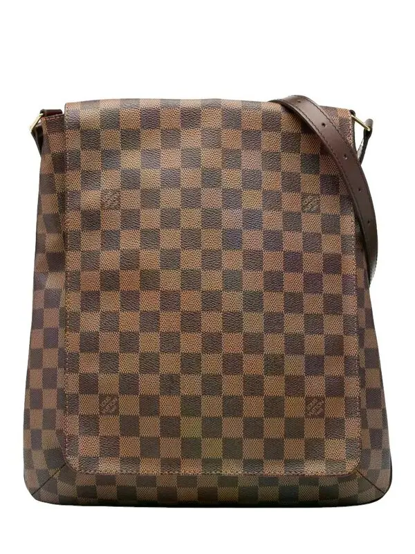 LOUIS VUITTON Damier Ebene Musette Salsa Gm Crossbody Bag - Brown