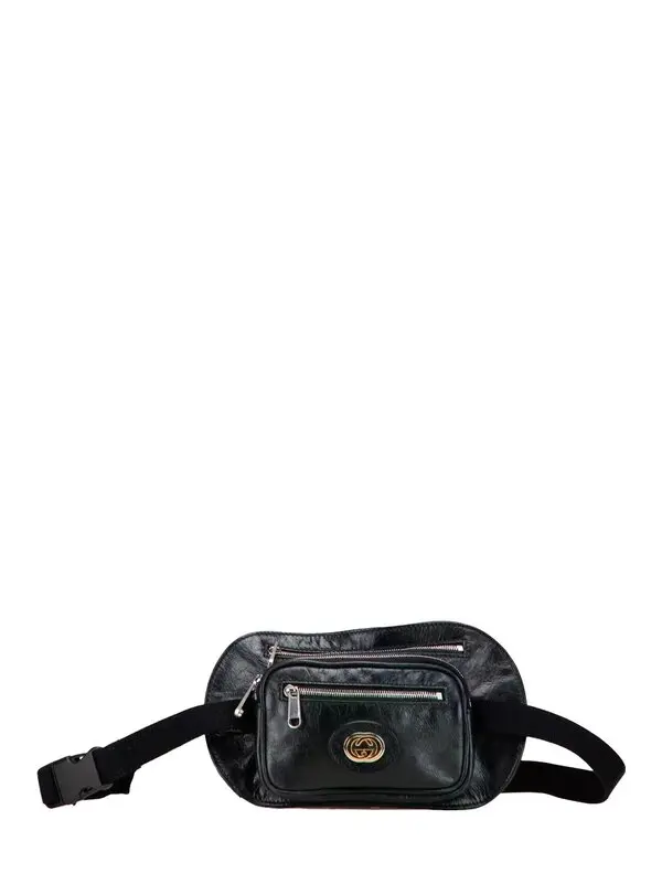 Gucci Morpheus Double Zip Belt Bag - Black