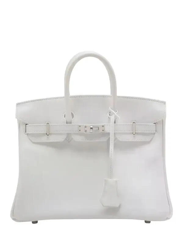 Hermès 2023 Swift Birkin Retourne 25 Handbag - White