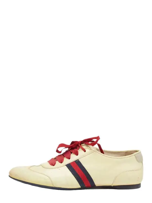 Gucci Leather Sneakers - Neutrals