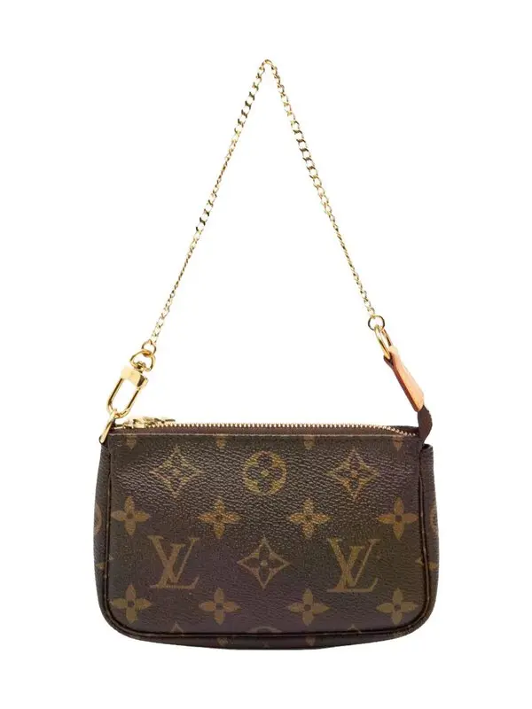 LOUIS VUITTON Monogram Mini Pochette Accessoires Handbag - Brown