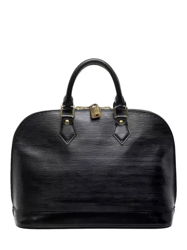 LOUIS VUITTON Epi Alma Pm Handbag - Black
