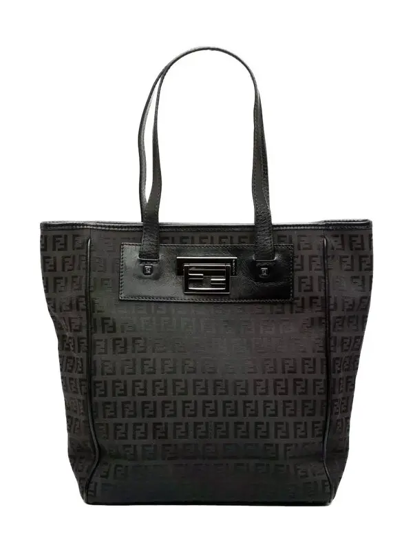 Fendi 2000-2010 Zucchino Canvas Tote Bag - Brown
