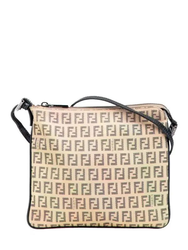 Fendi Zucchino Canvas Crossbody Bag - Brown