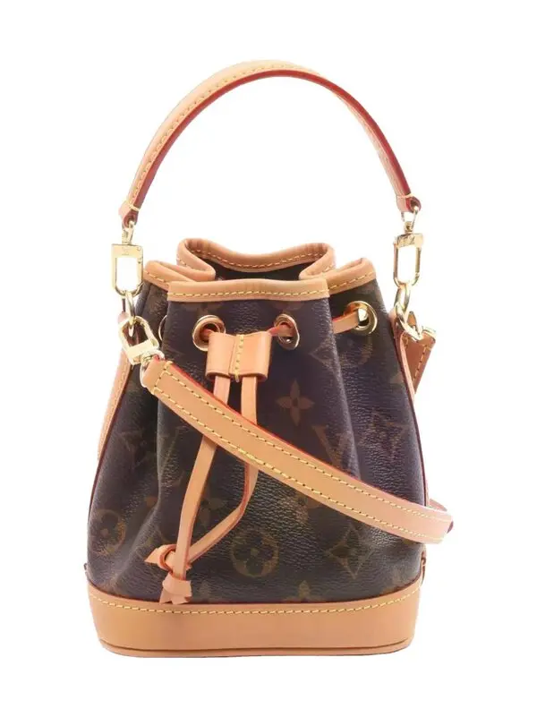 LOUIS VUITTON Monogram Nano Noe Bucket Bag - Brown