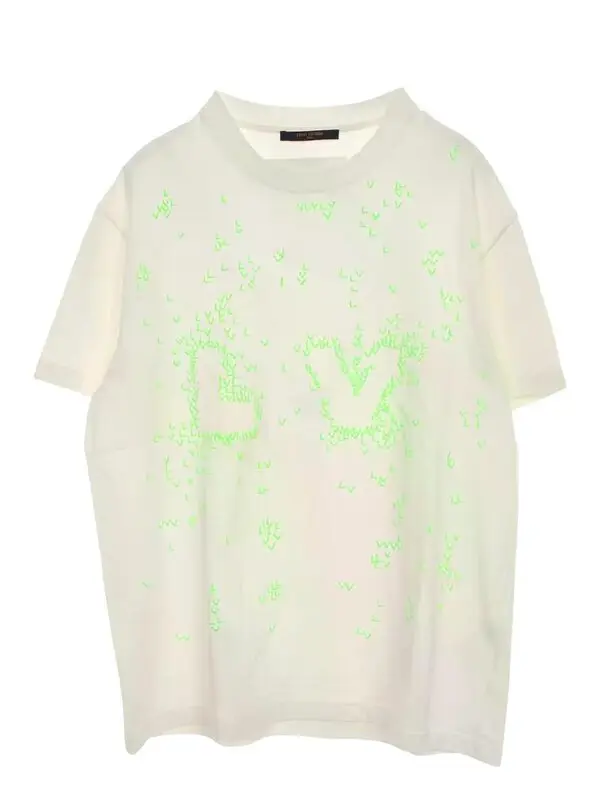 LOUIS VUITTON 2010s Spred Embroidery Inside-out T-shirt - White