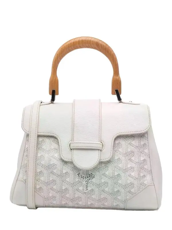 Goyard 2018 Mini Ine Saigon Souple Satchel - White