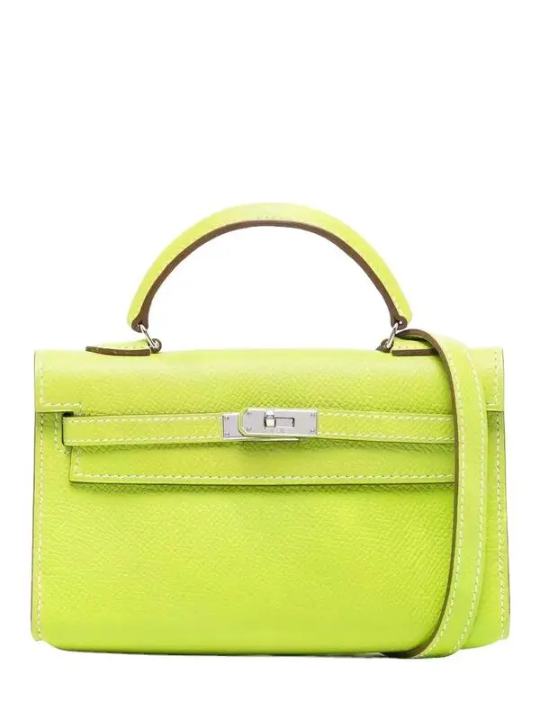 Hermès 2011 Mini Kelly Cut Two-way Bag - Green