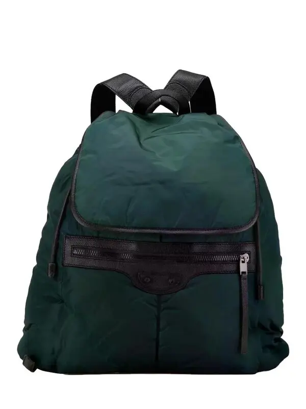 Balenciaga Pre-owned Nylon Motocross Classic Traveler Backpack - Green