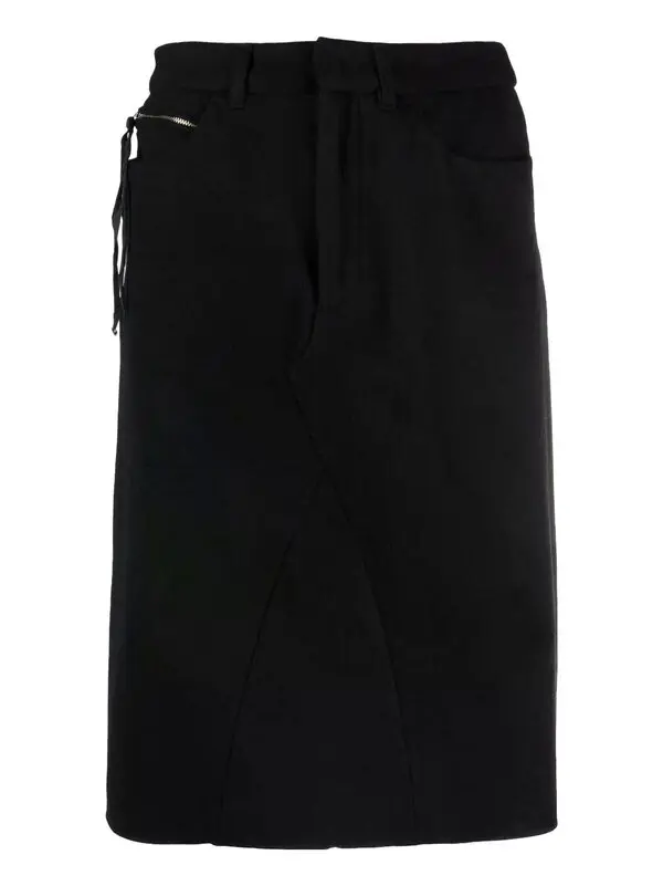 Maison Martin Margiela 2000s High-waisted Straight Skirt - Black