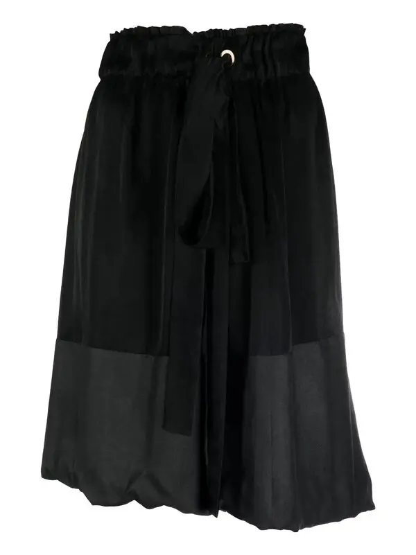 LANVIN 2006 Panelled Gathered Skirt - Black
