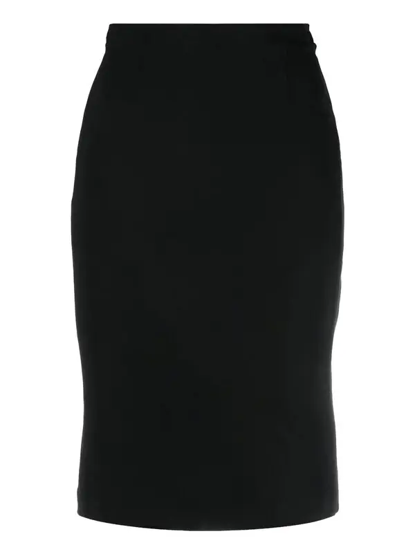 Dior Stretch Silk Pencil Skirt - Black