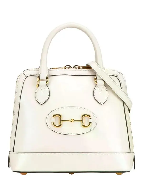 Gucci Horsebit 1955 Small Satchel - White