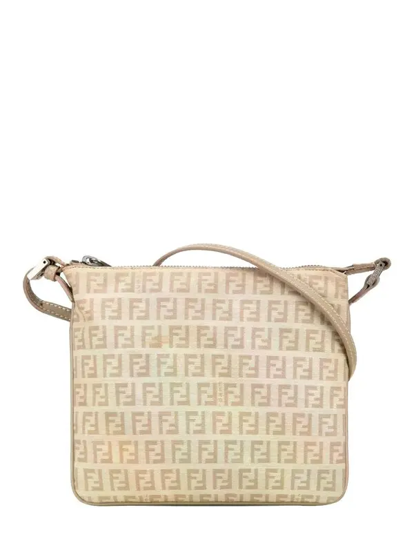 Fendi Zucchino Canvas Crossbody Bag - Brown