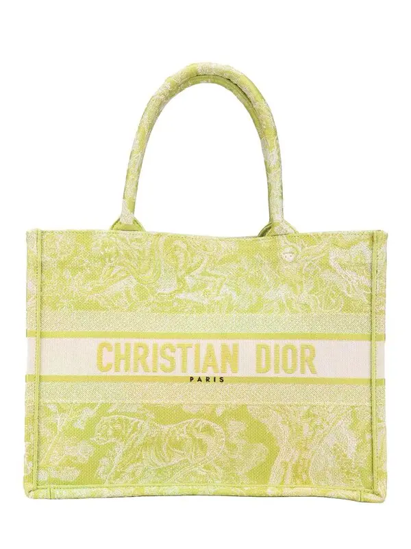 Dior Canvas Dioriviera Toile De Jouy Book Tote Bag - Green