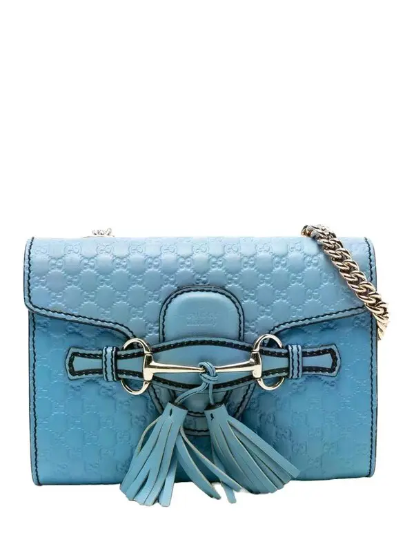 Gucci Mini Microissima Emily Crossbody Bag - Blue
