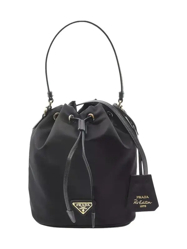Prada Re-edition 1978 Drawstring Tote Bag - Black