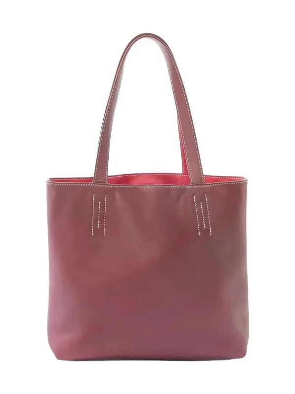 Hermès Double Sens 28 Sikkim Leather Tote Bag - Red