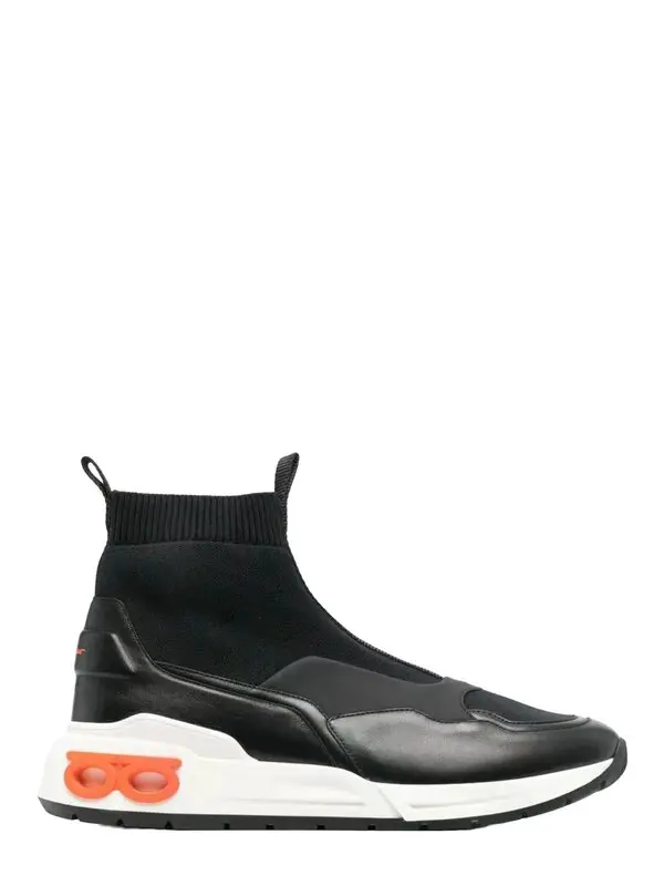 FERRAGAMO Cosma Sock Sneakers - Black