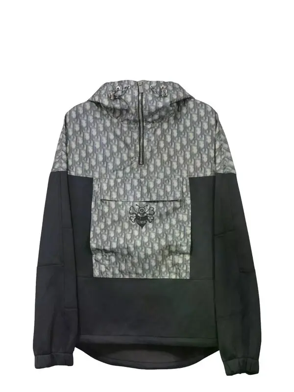 Dior X Stussy Blurred-detailed Hoodie - Blue