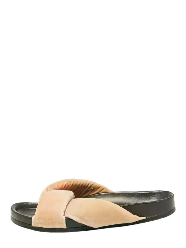Chloé Velvet Slides - Neutrals