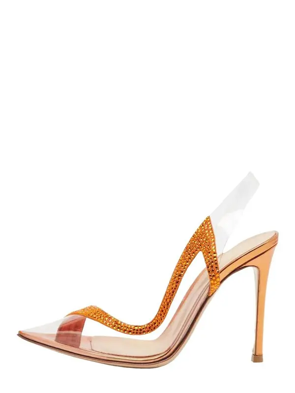 GIANVITO ROSSI 105mm Hortensia Pumps - Orange