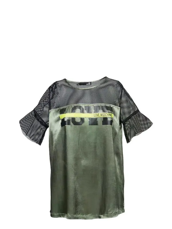 Moschino Mesh-insert Top - Green