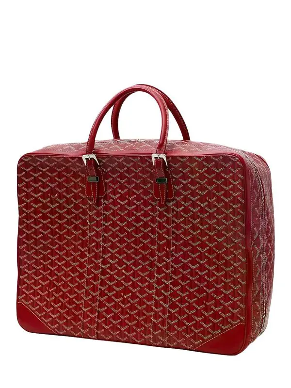 Goyard Goyardine Zipped Suitcase - Red