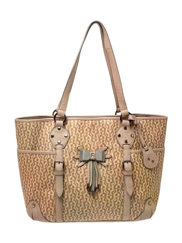 AIGNER Canvas Tote Bag - Neutrals