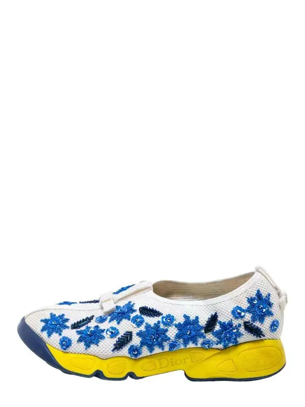 Dior Fusion Embellished Sneakers - White