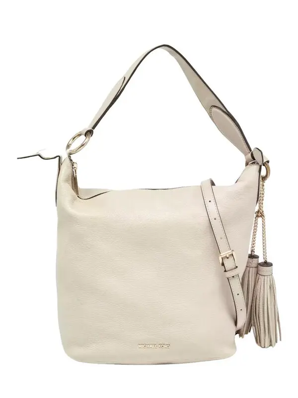 Michael Kors Elana Tasselled Shoulder Bag - Grey