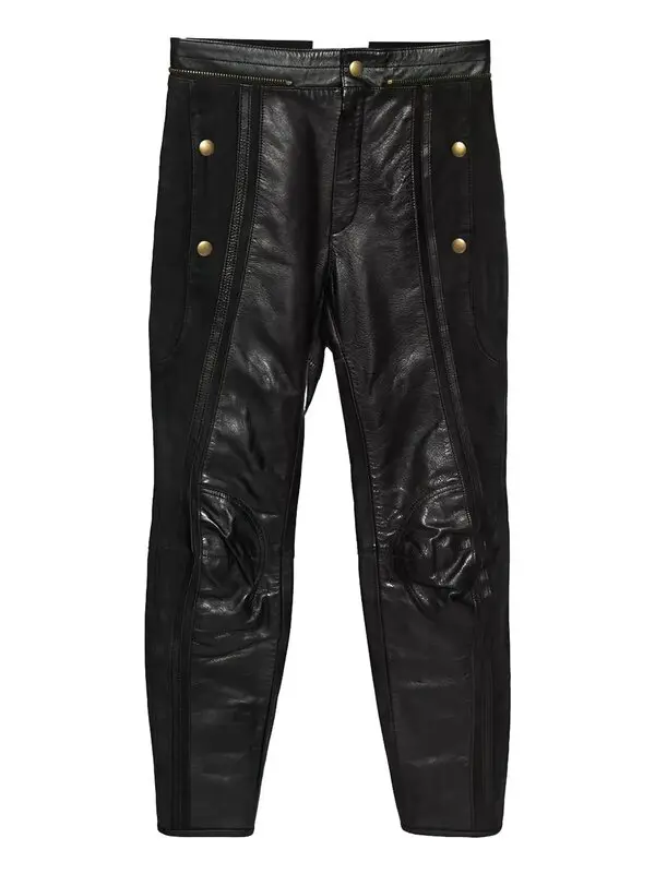 Chloé Leather Trousers - Black