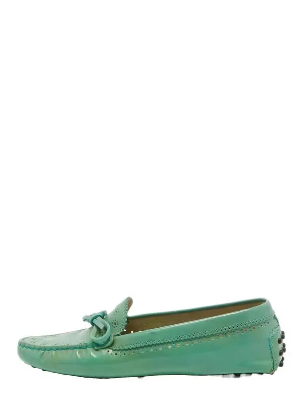 TOD'S Leather Loafers - Green